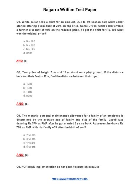 nagarro written test paper a rs 180 b rs 160 c rs 145 d none d