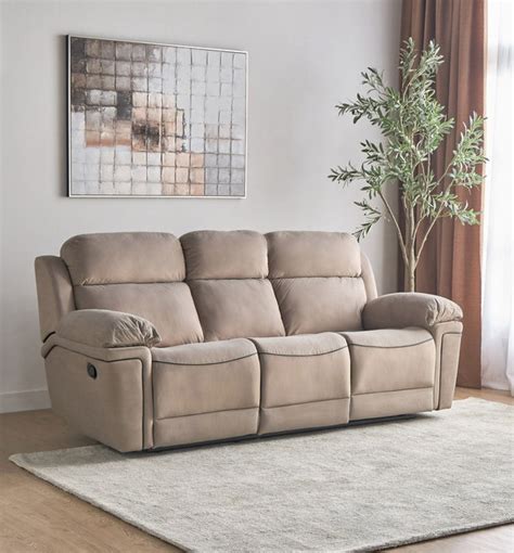 Shop Agnar 3 Seater Fabric Recliner Home Centre Qatar