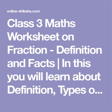 Fraction Definition And Facts