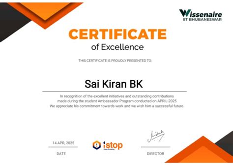 Campus Ambassador Certificate Pdf