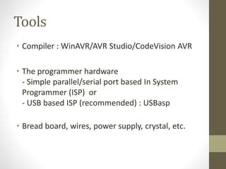 AVR Programming BASICS PPTX