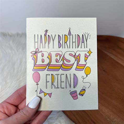Best Friend Birthday Card Ideas