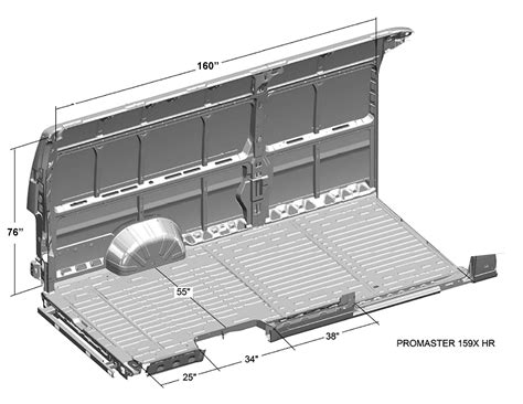 Dodge Promaster 2500 Interior Dimensions