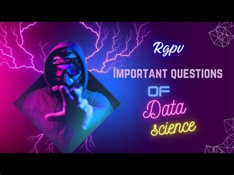 Introduction To Data Science Most Important Questions RGPV CD404lData Science YouTube