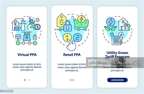 Types Of Ppa Onboarding Mobile App Screen High Res Vector Graphic Getty Images