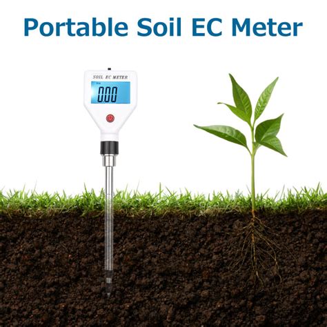 Soil Ec Meter Digital Soil Tester With Backlight Screen Portable Soil