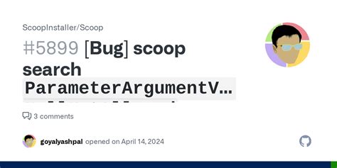 Bug Scoop Search `parameterargumentvalidationerror` `nullnotallowed` · Issue 5899