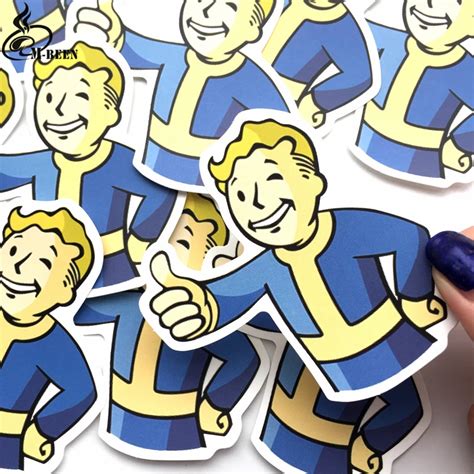 50 шт лот Fallout игра комикс часть 1 ПВХ наклейки с милыми рисунками для костюма чехол