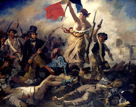 La Libertad Guiando Al Pueblo Eugene Delacroix Historia Arte Ha