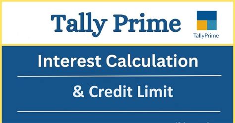 Credit Limit And Interest Calculation Practical Assignment In Tally AD Computer Campus