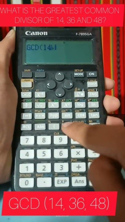 Calculator Technique Greatest Common Divisor Youtube
