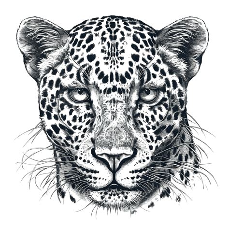 Drawing Sketch Leopard Pattern Animals Leopard Seamless Png