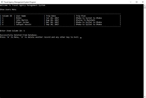 Travel Agency Management System In C With Mysql Code With C