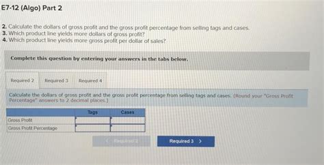 Solved Required Information E7 12 Algo Using FIFO For Chegg Com