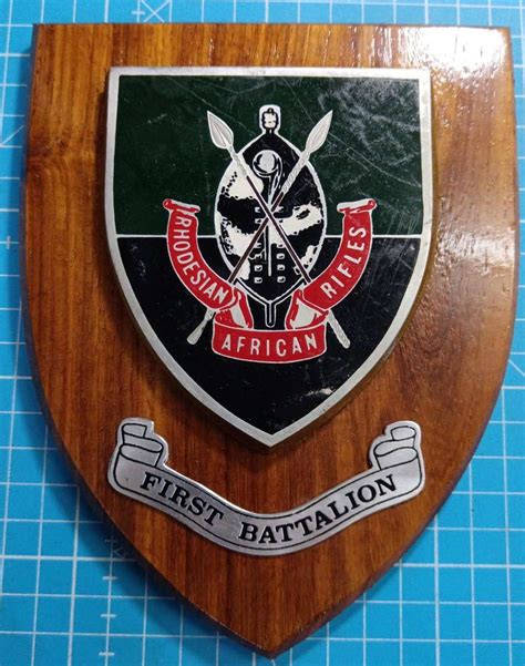 Plaques Rhodesian Plaque Rhodesian African Rifles First Battalion