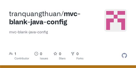 Github Tranquangthuanmvc Blank Java Config Mvc Blank Java Config