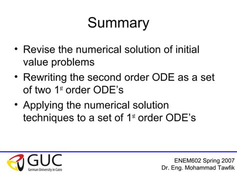 11 Initial Value Problems System Ppt
