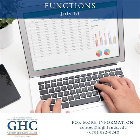 Excelfunctions Microsoftexcel Professionaldevelopment Continuingeducation Ghc Continuing