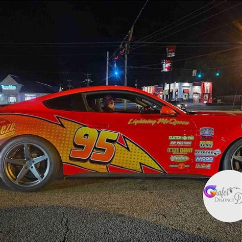Customized Lightning Mcqueen Stickers Etsy