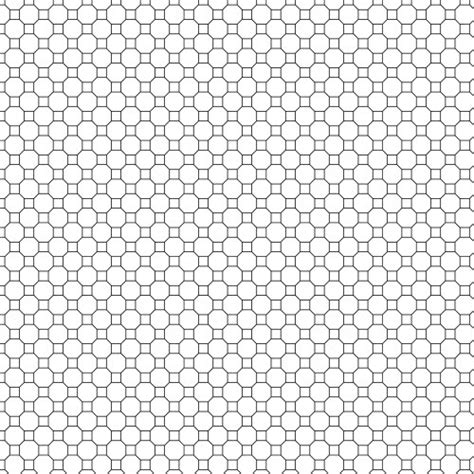 Black Line Interlocking Squares Seamless Vector Image