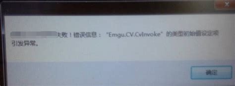 类型初始值设定项引发异常 Matlabemgucvcvinvoke”的类型初始值设定项引发异常 解决办法 Csdn博客
