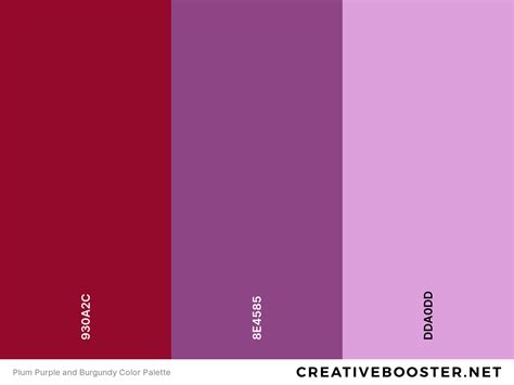 25 Best Colors That Go With Burgundy Burgundy Color Palettes