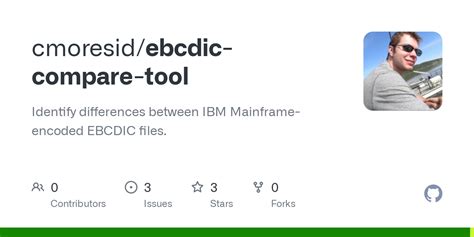 Github Cmoresidebcdic Compare Tool Identify Differences Between Ibm