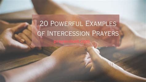 20 Powerful Examples Of Intercession Prayers To Help Others With