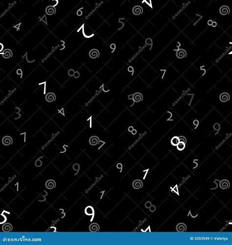 Numbers Seamless Vector Stock Vector Illustration Of Pattern 3353549