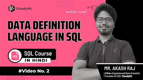 V Data Definition Language Complete SQL Hindi YouTube