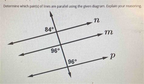 Determine Which Pairs Of Lines Are Parallel Using The Given Diagram