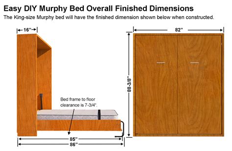 Diy Murphy Bed Dimensions At Andrea Kirkham Blog