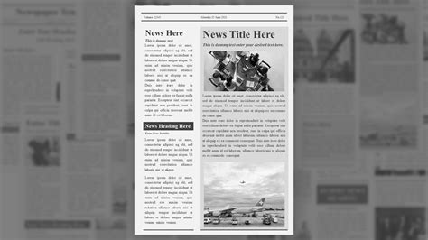 Newspaper Template SlideBazaar