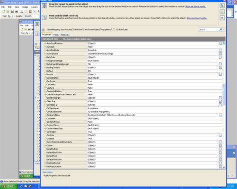 not able to select items in popup menu using test complete smartbear