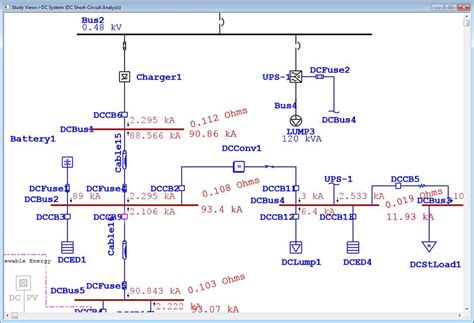 Dc Short Circuit Software Dc Short Circuit Analysis Etap