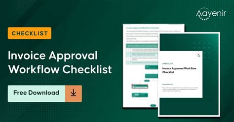 Invoice Approval Workflow Checklist Aavenir