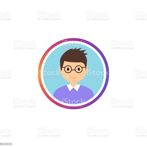 사회 아바타 이야기 그라데이션 프레임입니다 Instastory 사용자 이미지 프로필 경영자에 대한 스톡 벡터 아트 및 기타 이미지 경영자 관리자 남자 Istock