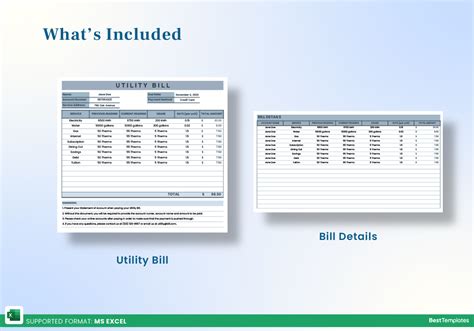 Utility Bill Tracker Excel Template Best Templates