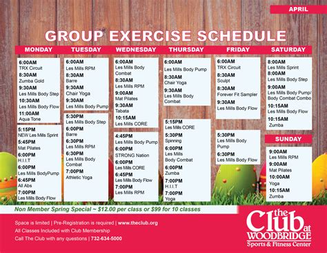 Group Exercise Classes The Club