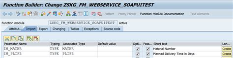 Creating Rfc Function Module Its Web Services In Sap Community