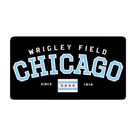 Wrigley Field Chicago Flag Sticker Wrigleyville Sports