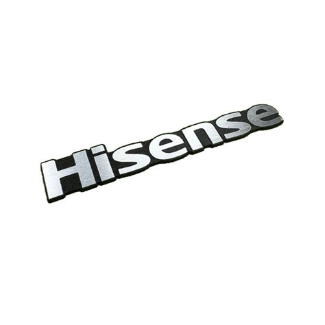 Hisense Srebrna 60x10mm Emblemat Naklejka Logo Symbol Nalepka Tabliczka