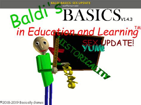 Baldi Basics Sex Update Mod For Baldis Basics Baldi Mods
