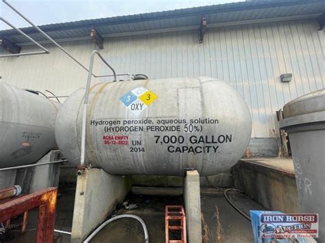 5000 Gallon Virgin Aluminum Horizontal Hydrogen Peroxide Tank Iron