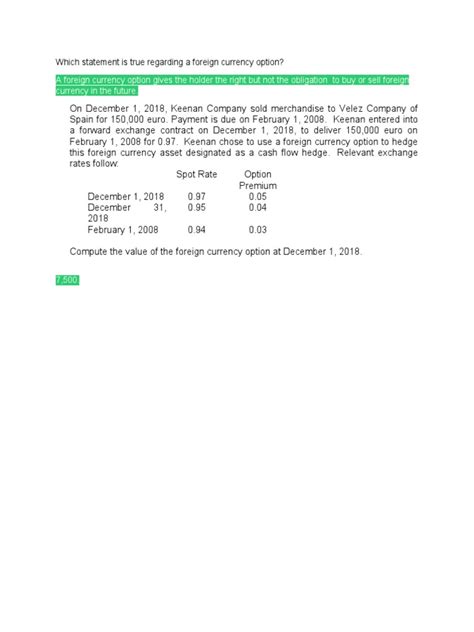 Exercise Answers Option Contracts Pdf