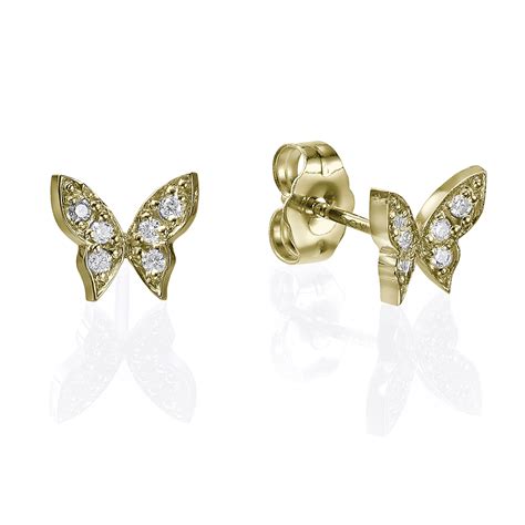 Small Butterfly Earrings Sharlin Fine Jewelry