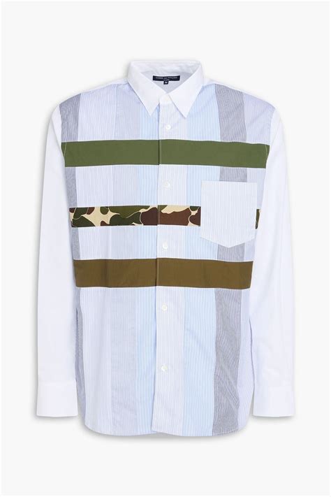 Comme Des GarÇons Printed Cotton Poplin Shirt The Outnet