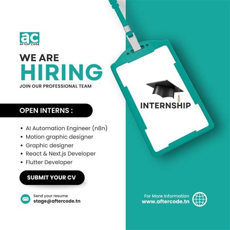 Internship Wearehiring Aftercode Joinourteam Techinternship… Aftercode