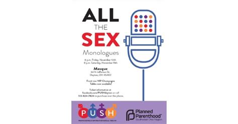 PUSH Dayton Presents All The Sex Monologues