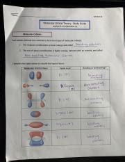 Molecular Orbital Theory Pdf Course Hero